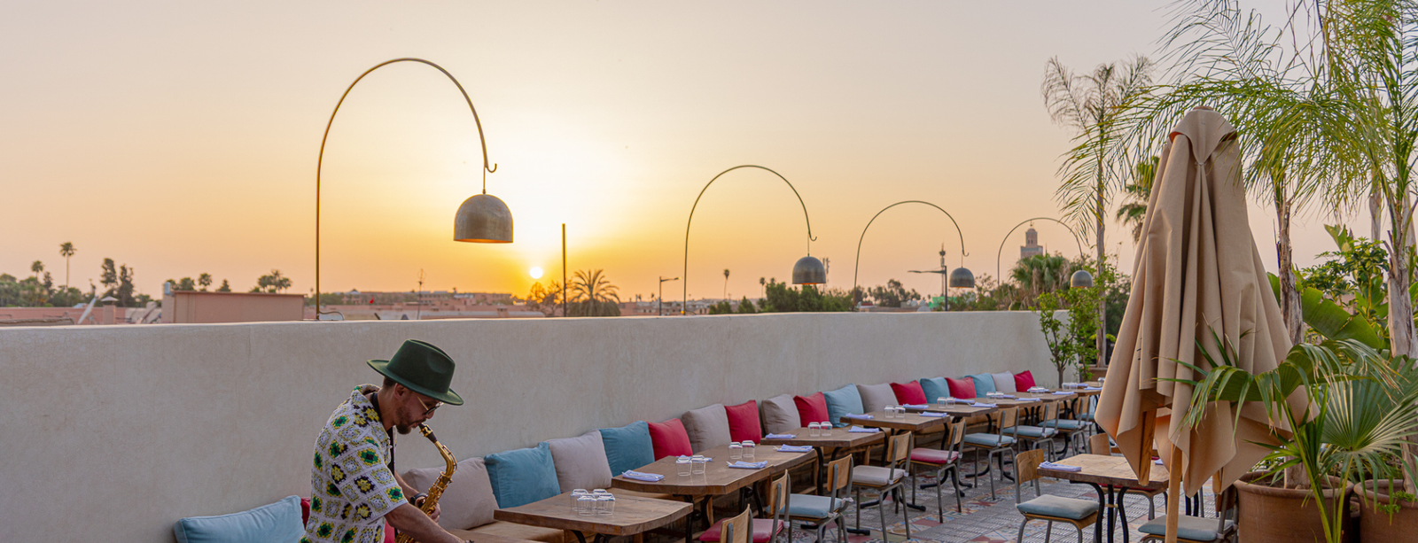 Coco Rooftop Marrakech, Diner, Cocktails & Vue sur la Koutoubia